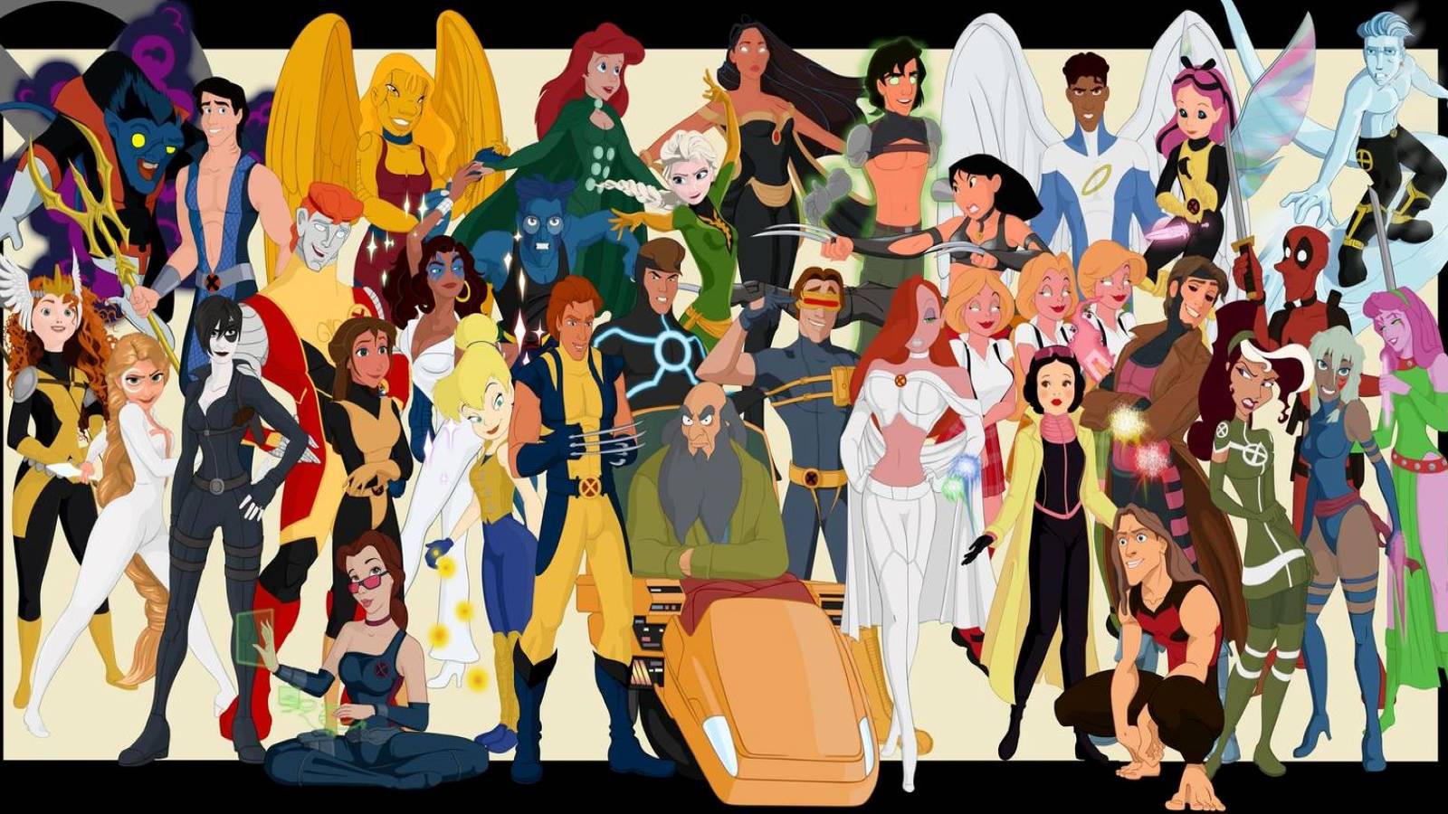 X-Men Characters Reimagined As Disney Characters