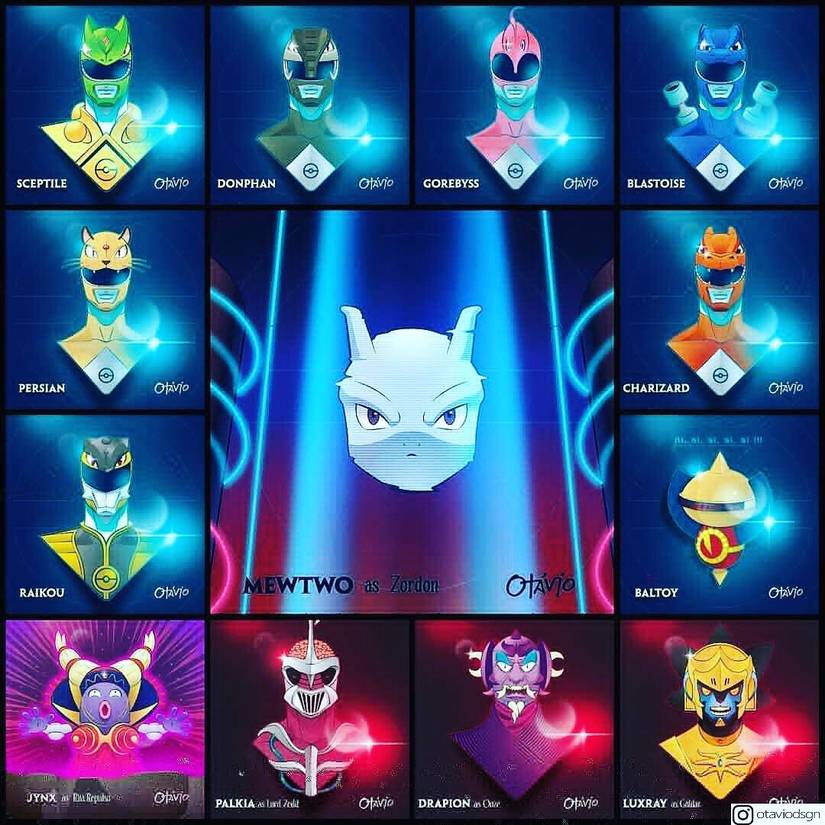 10 Awesome Pieces Of Pokémon Power Rangers Crossover Fan Art