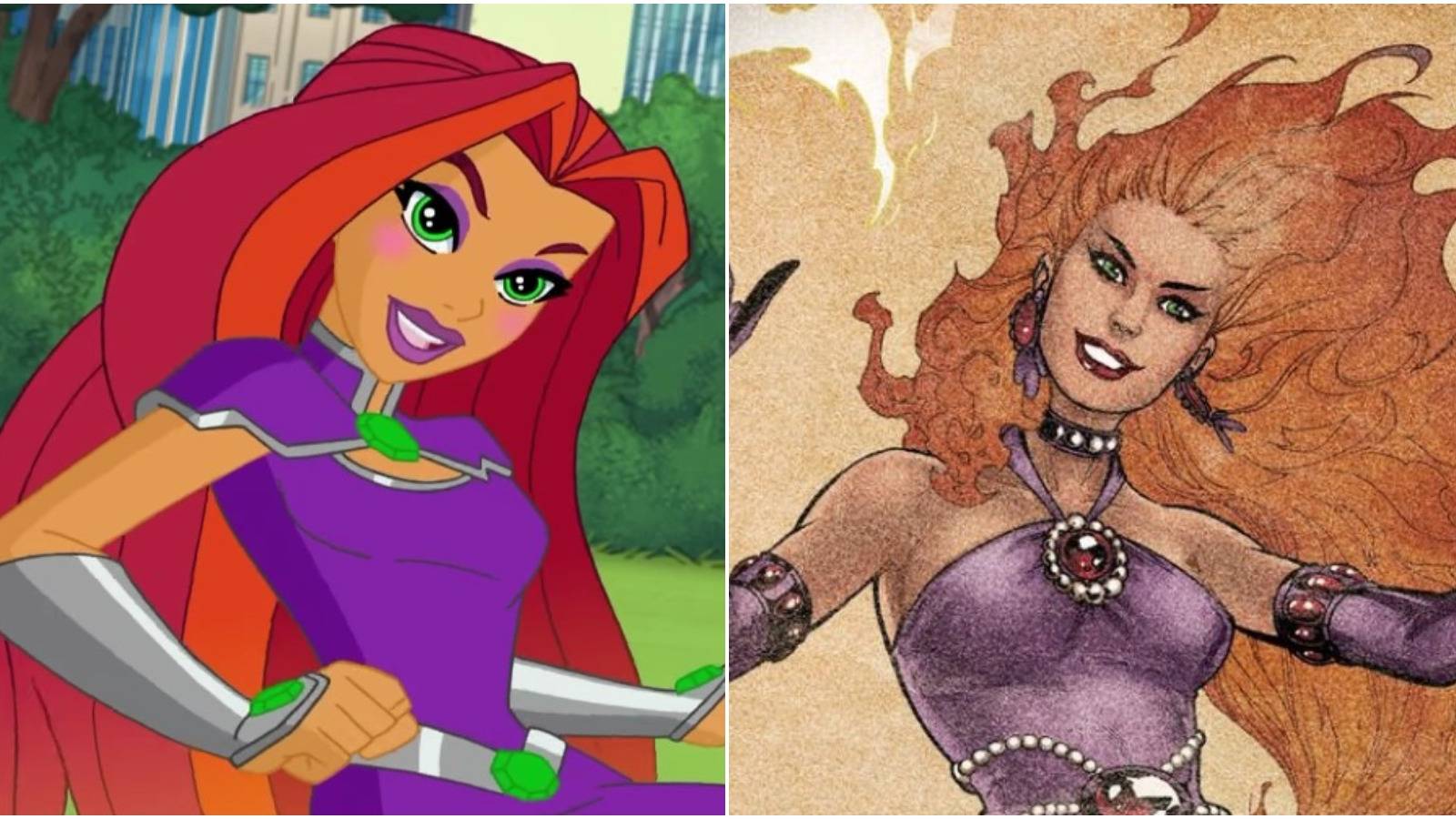 DC: The 10 Best Starfire Costumes, Ranked