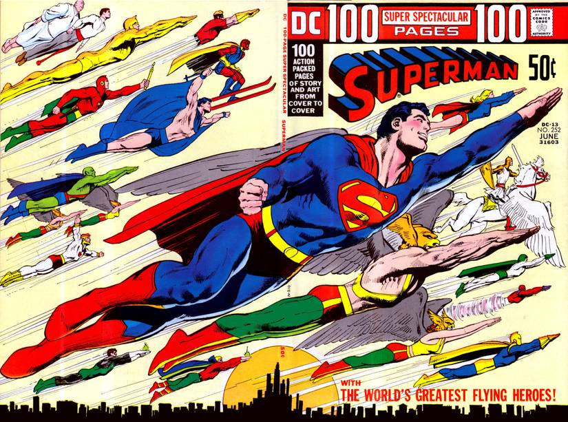 See The Folded Out Glory of DC's 100-Page Giant Wraparound Covers!