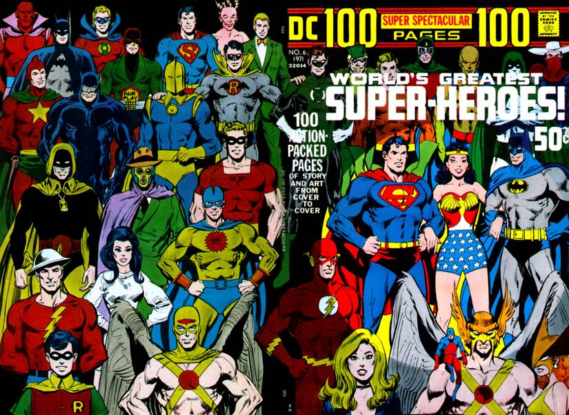 See The Folded Out Glory of DC's 100-Page Giant Wraparound Covers!