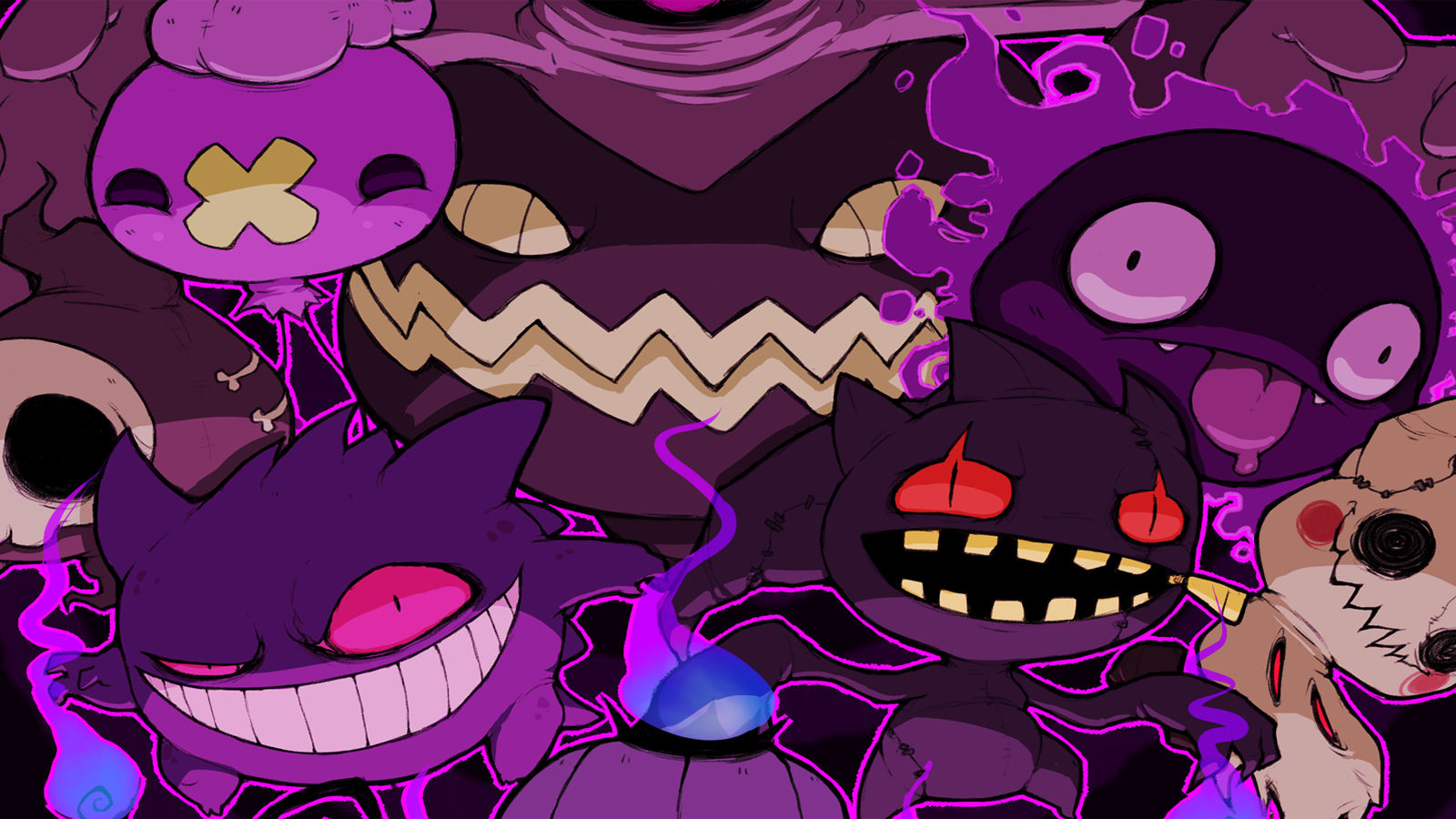 ghost pokémon wallpaper