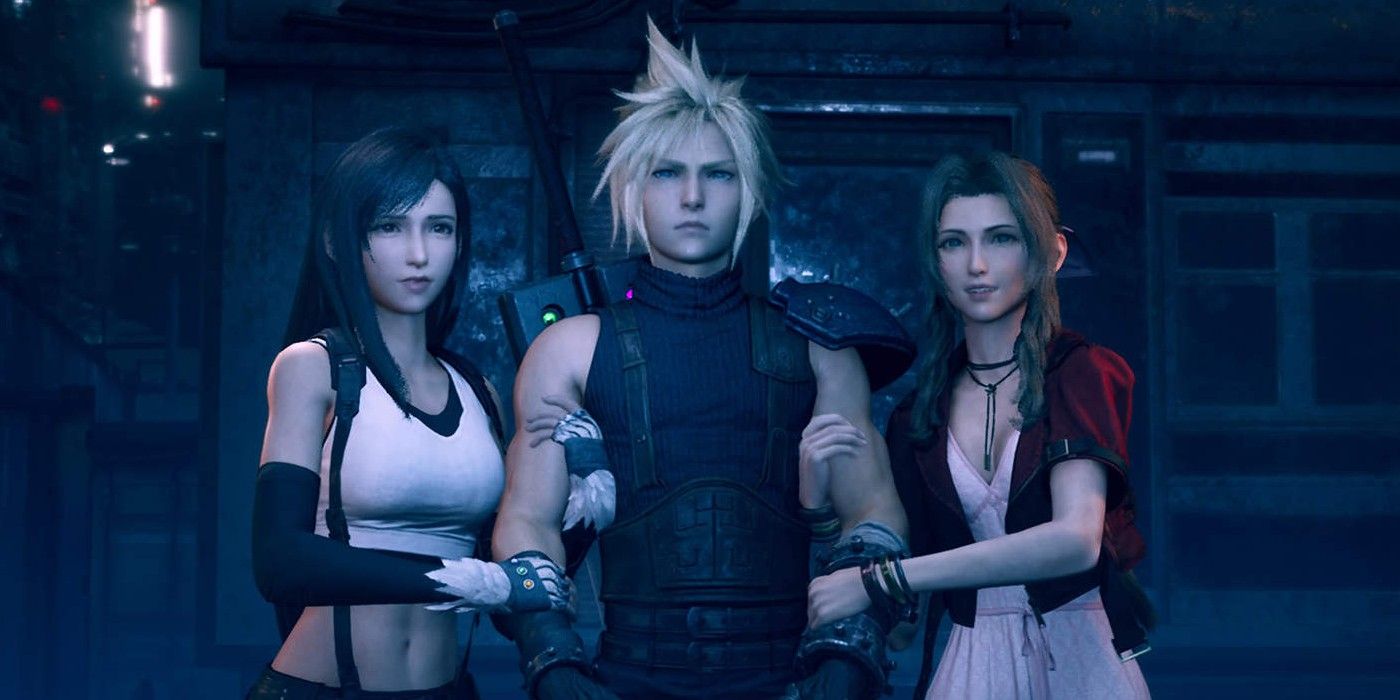 Final Fantasy Aerith And Cloud And Tifa
