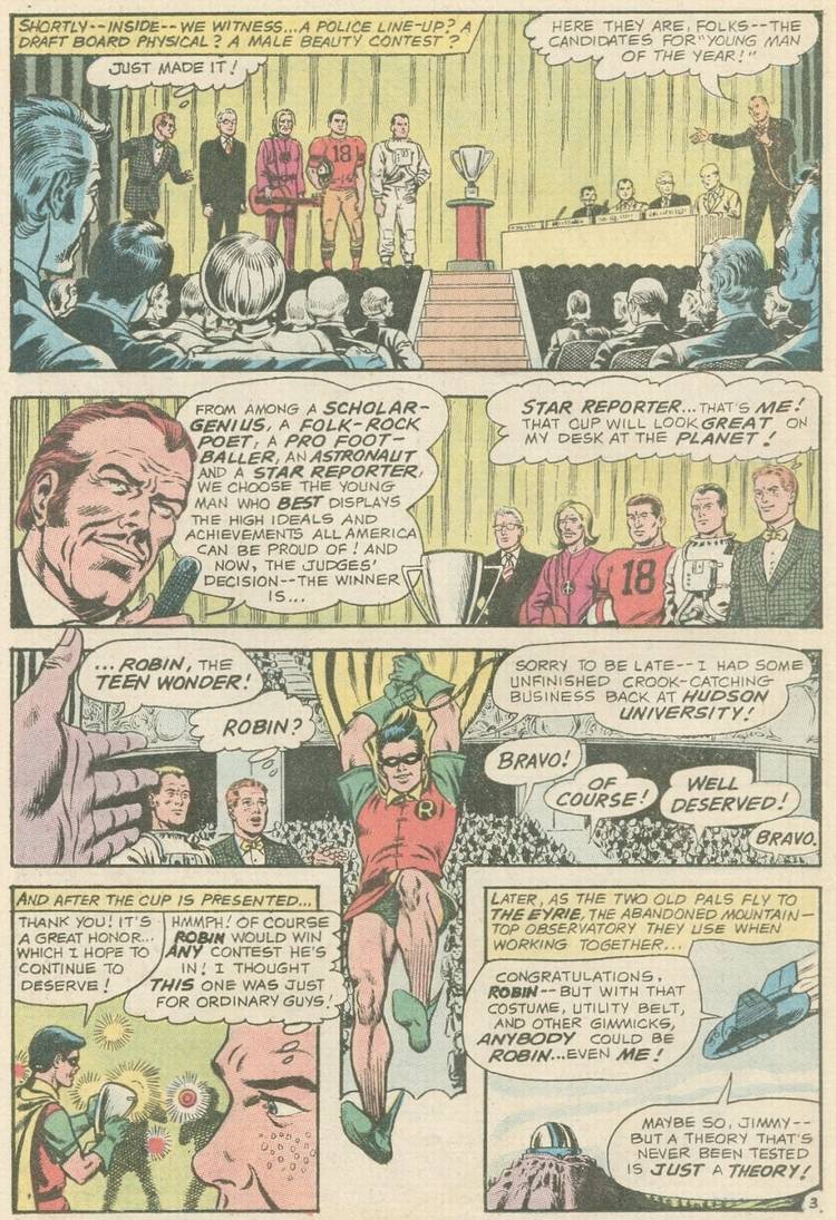 That Time Jimmy Olsen Became Robin to Prove Some Dumb Point
