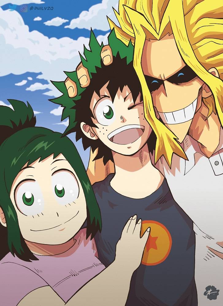 My Hero Academia: 10 Pieces of All Might & Inko Midoriya Fan Art That ...