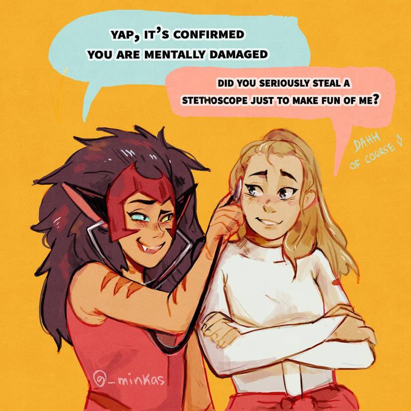 She-Ra: 10 Pieces of Adorable Adora & Catra Fan Art