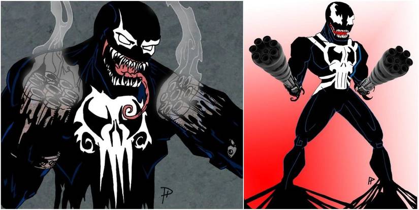 Marvel Comics: 10 Pieces Of Venomized Punisher Fan Art That We Love