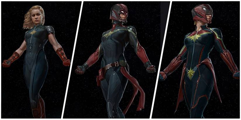 Captain Marvel: Every Official & Unused Superhero Costume Revealed for ...