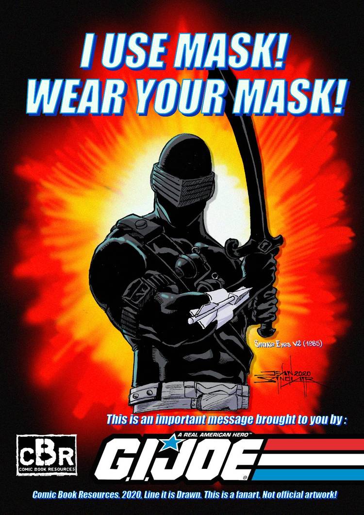 Line it is Drawn: Comic Book Characters Do 'Wear a Mask!' PSAs