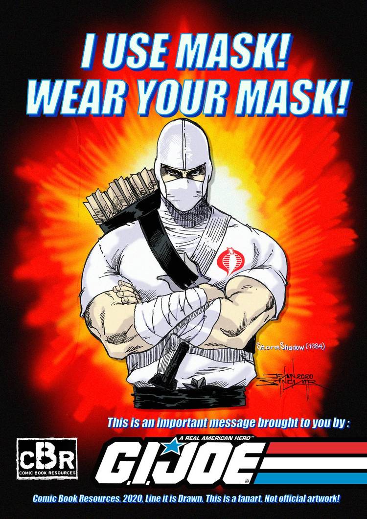 Line it is Drawn: Comic Book Characters Do 'Wear a Mask!' PSAs
