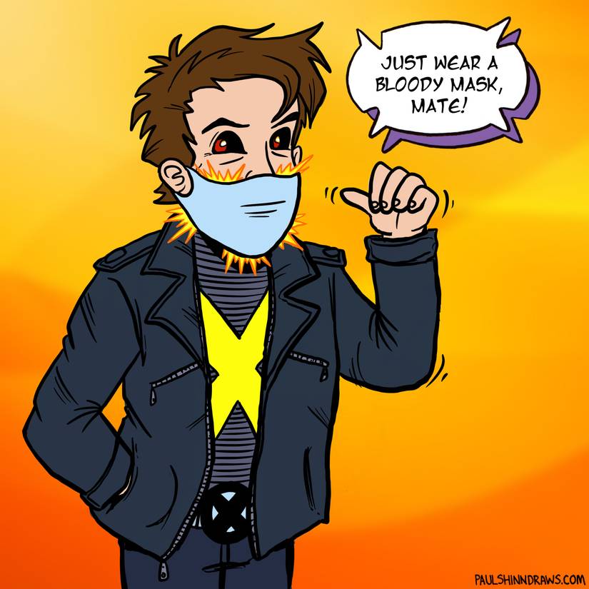 Line it is Drawn: Comic Book Characters Do 'Wear a Mask!' PSAs