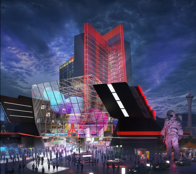 Tron Meets Blade Runner in Atari Hotel Design Images