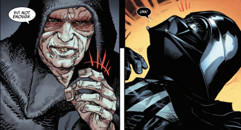 Star Wars Reveals Palpatine Force Choked Darth Vader to Death - Nearly