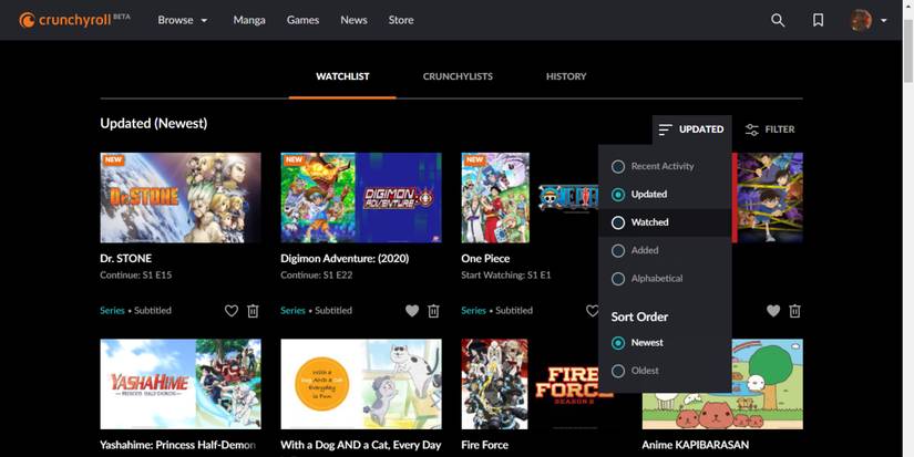 Crunchyroll Beta Just Gave Viewers a Whole New Kind of Watchlist