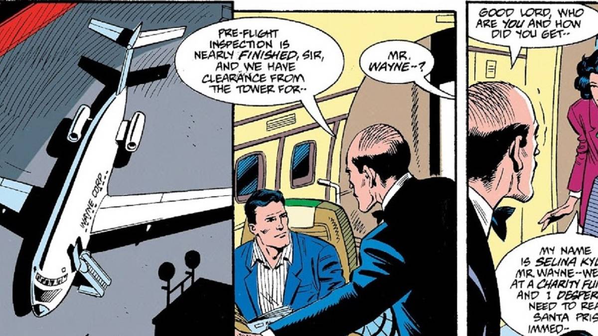 Catwoman Hitches a Ride With Bruce Wayne as Bruce Departs Knightfall