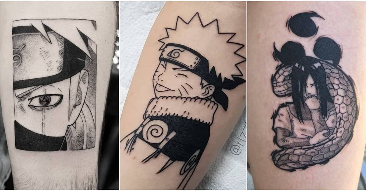 Fantstica Tatuagem De Naruto Shippuden Naruto Tattoo Anime Tattoos
