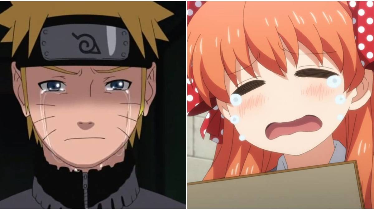 red crying face anime