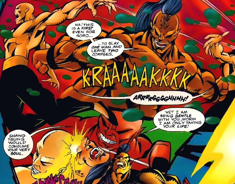 Mortal Kombat's Twin Fighters Sing and Sang Were Ripped Apart by Goro