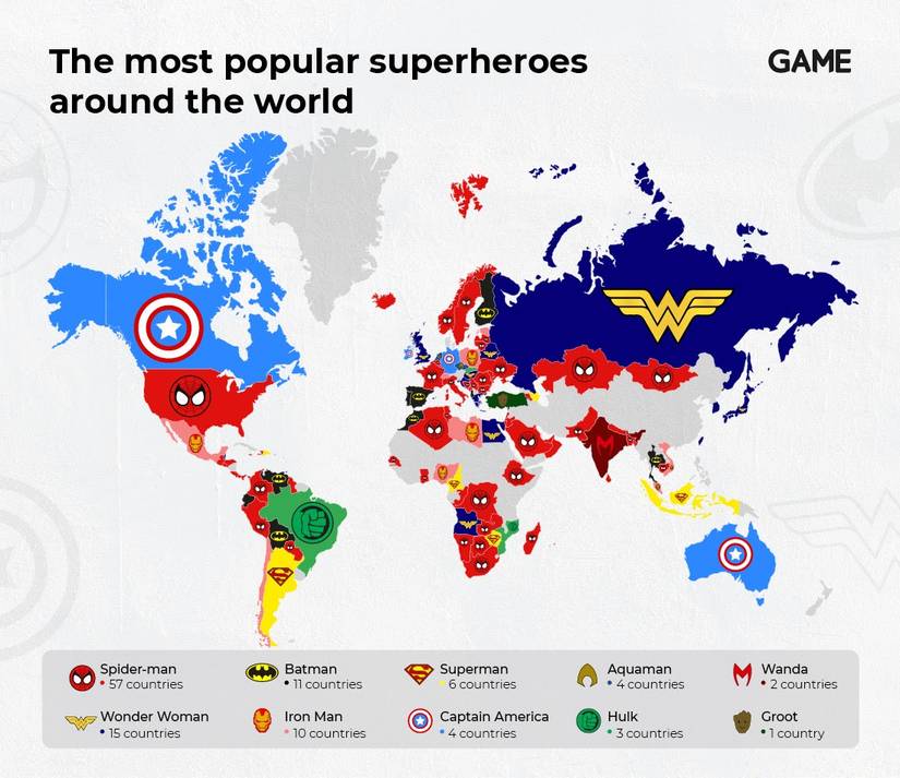 Marvel Superheroes are the World's Most Popular, Study Determines
