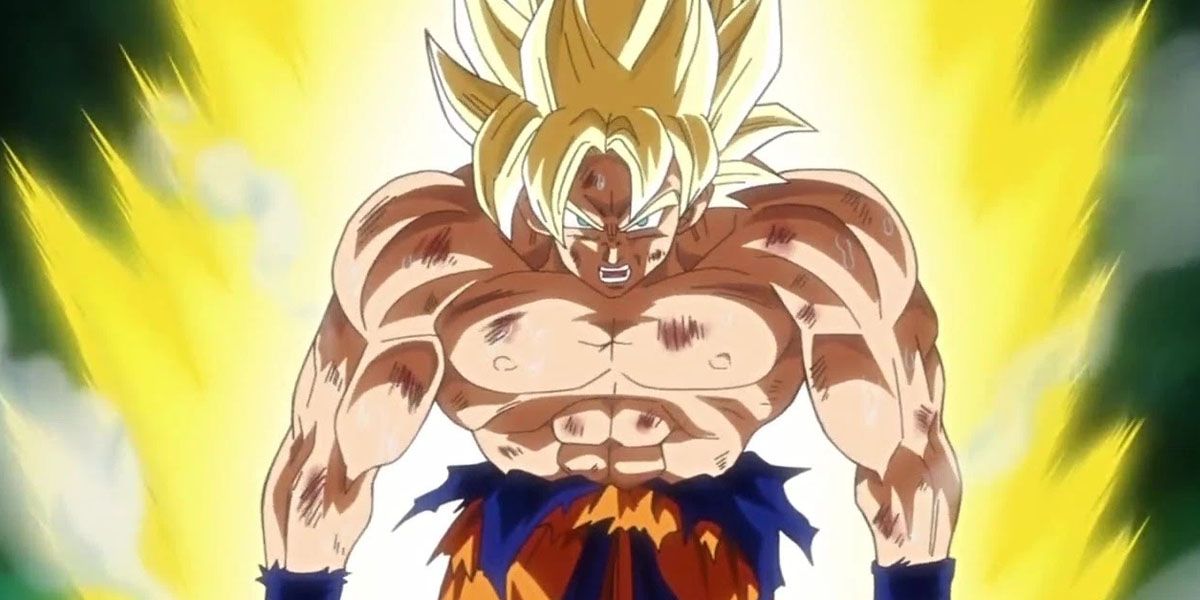 Goku First Super Saiyan Transformation Goku Goes Super Saiyan 3 For
