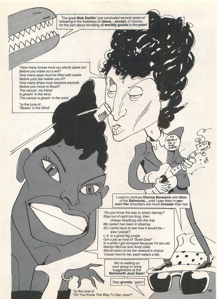 84 Bob Dylan Comic Book References