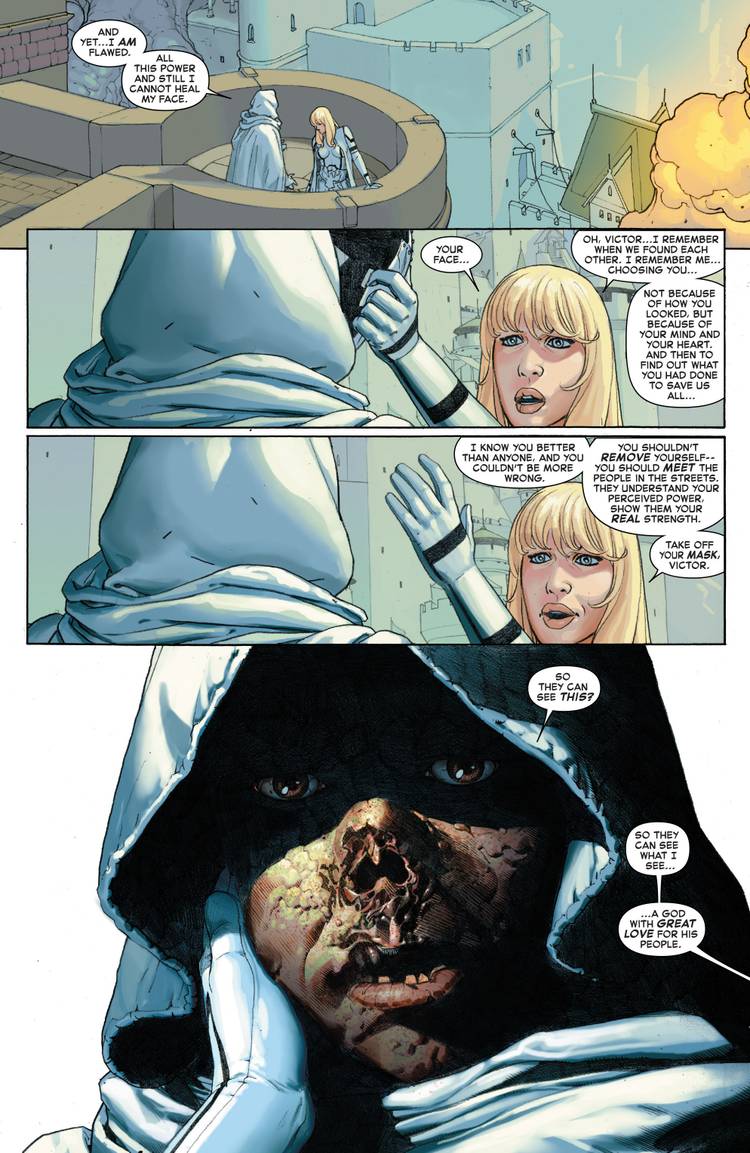 How Doctor Doom's Face Become Scarred Again After Secret Wars
