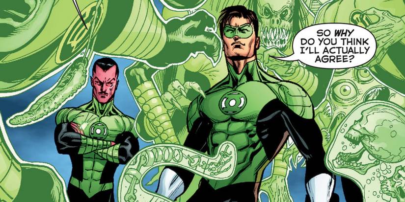 green lantern hal and sinestro