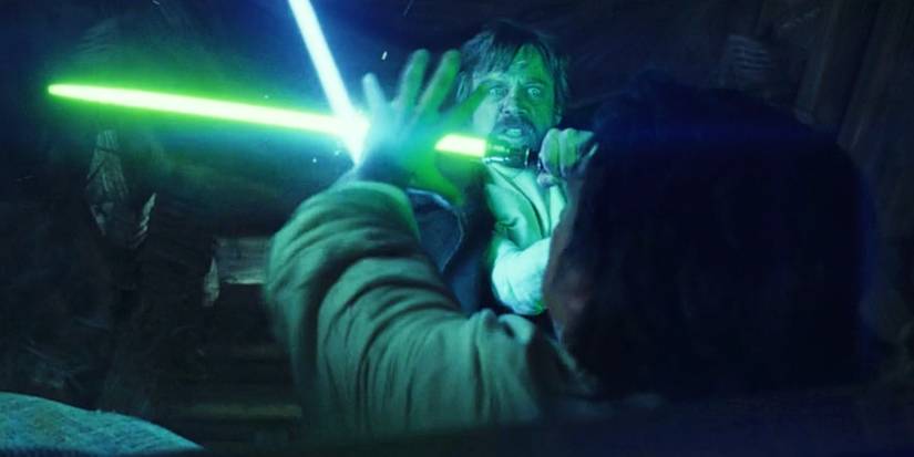 Why Luke Uses a Blue Lightsaber Against Kylo Ren in The Last Jedi