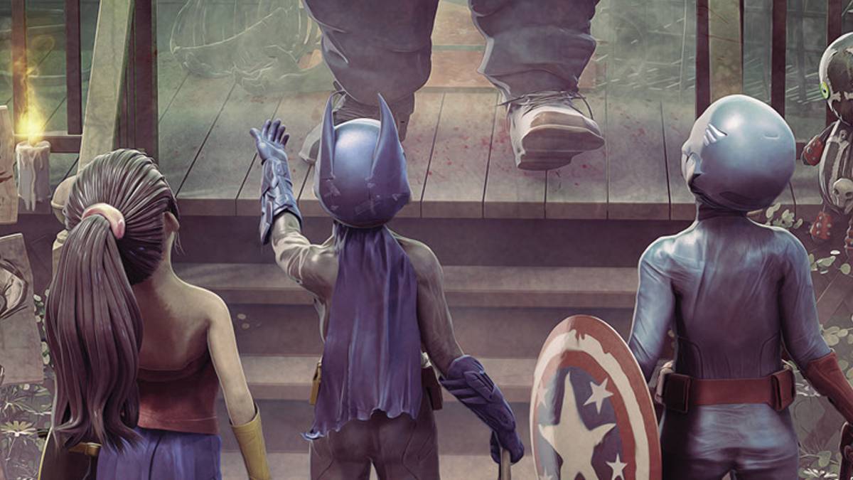 Batman, Wonder Woman and Captain America Cameo on Spawn #323 Cover