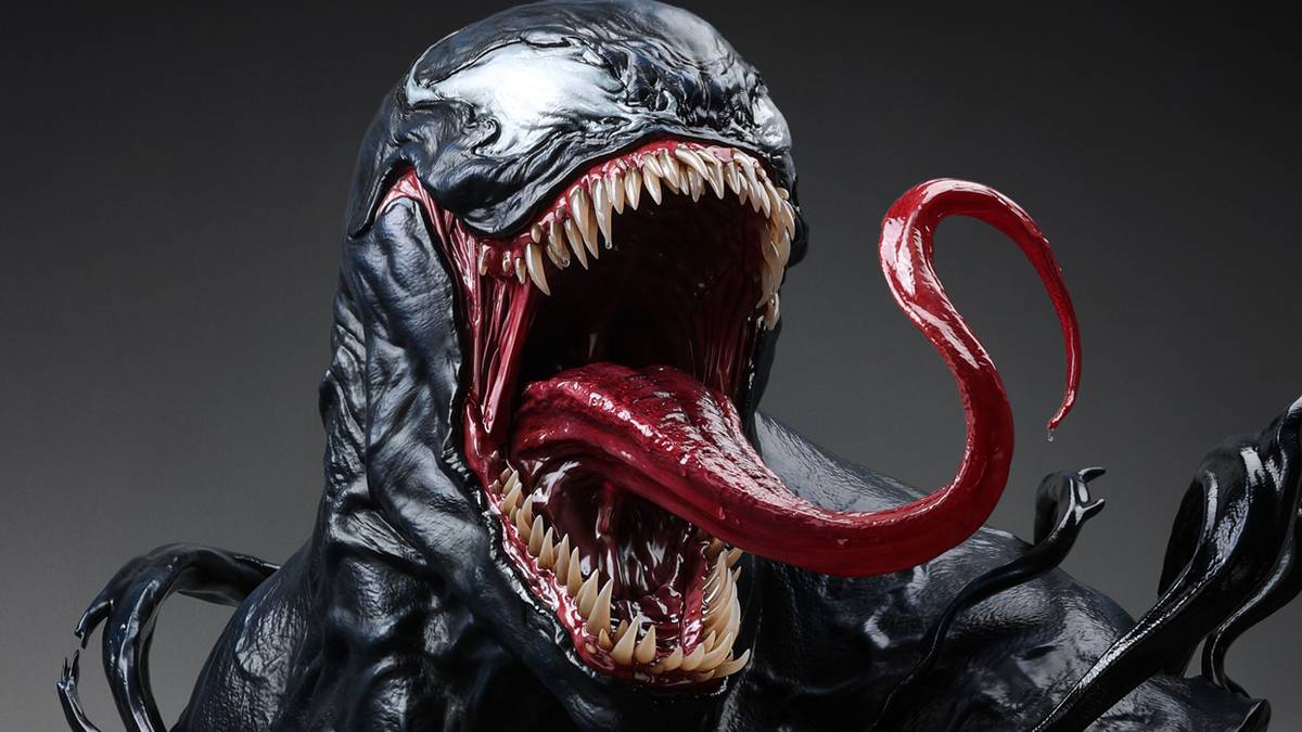 Venom's Life-Like, Life-Size Bust Is Terrifying