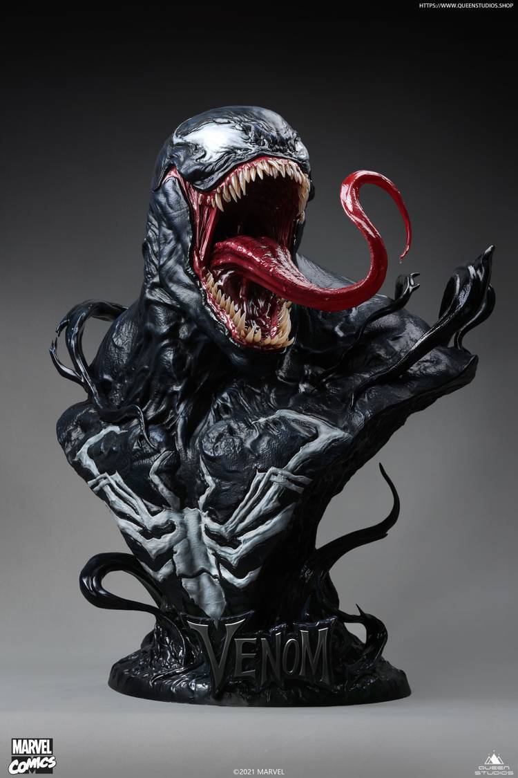 Venom's Life-Like, Life-Size Bust Is Terrifying