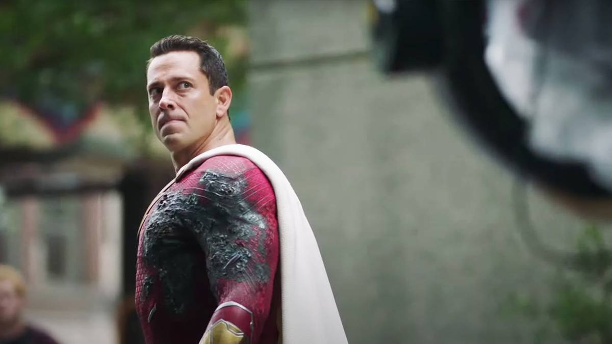 Shazam 2 Footage Debuts the Hero's Battle-Damaged Suit