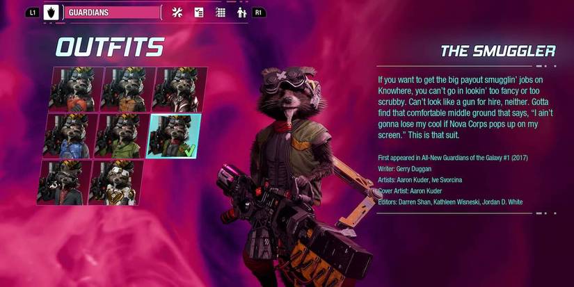 Guardians of the Galaxy: Where To Find Every Outfit For Rocket