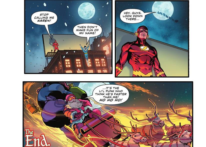 Santa Thinks He's Better Than The Flash