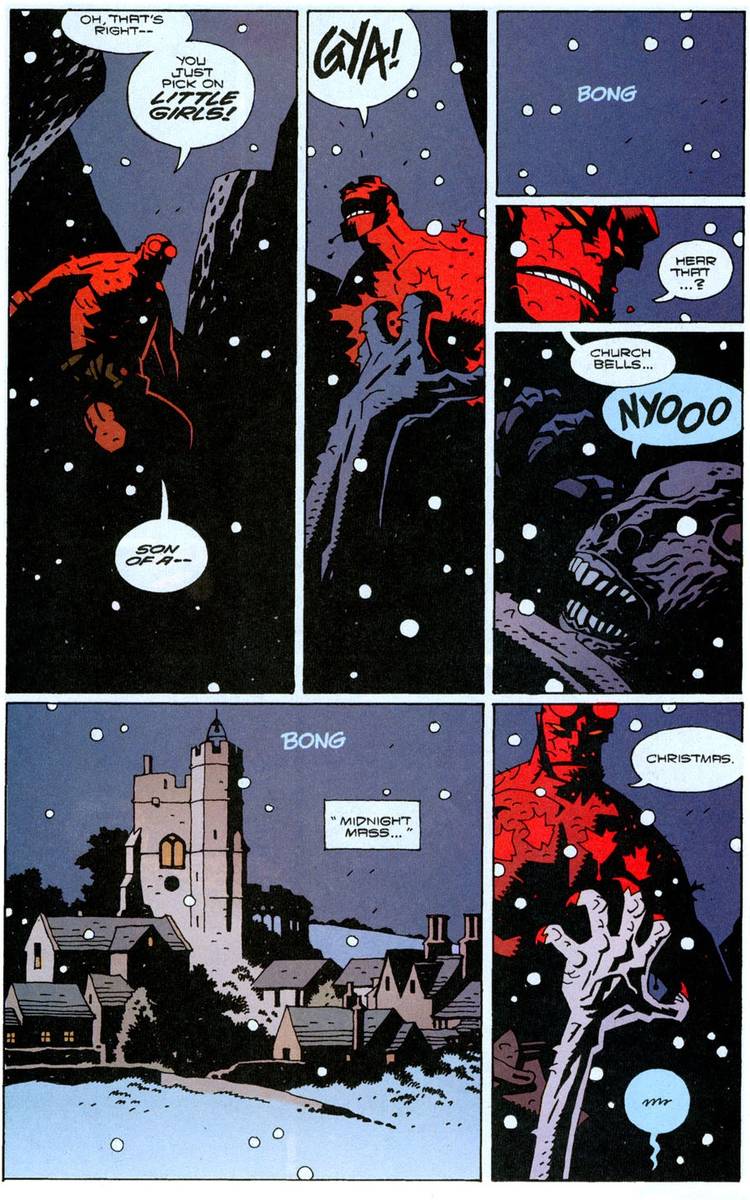 Hellboy Defeats a Demon With the Power of...Christmas Eve?!