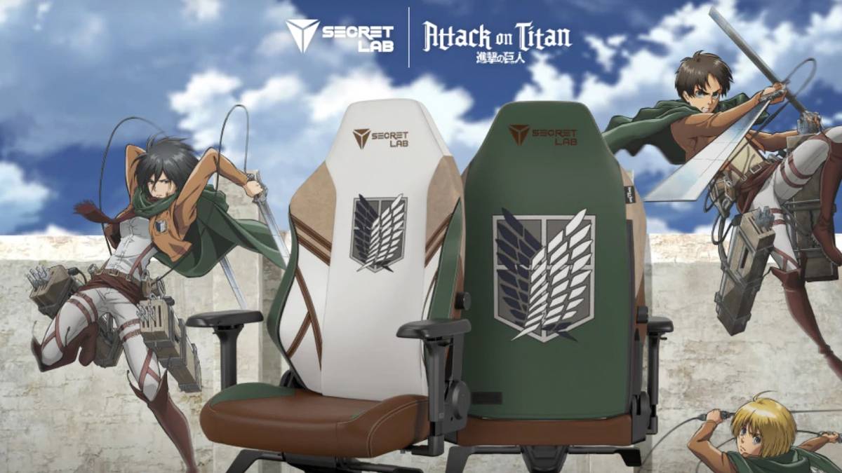 Secretlab's Attack on Titan Chair is Essential Survey Corps Equipment