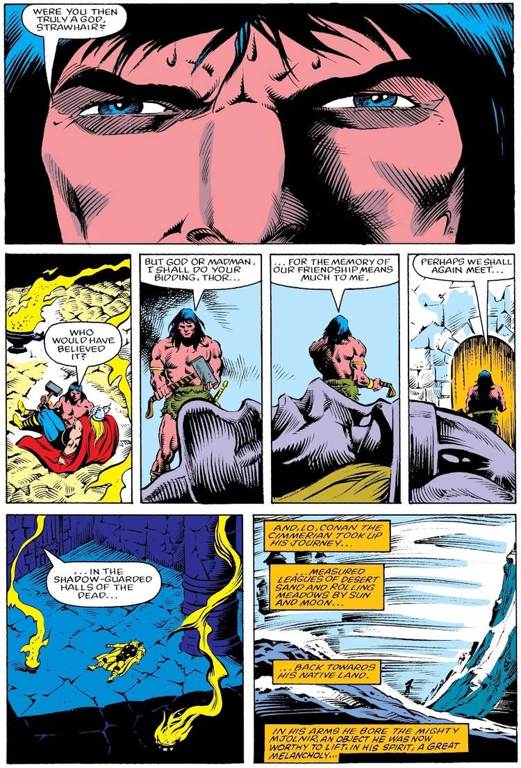 Conan the Barbarian Was Worthy to Lift Thor's Hammer