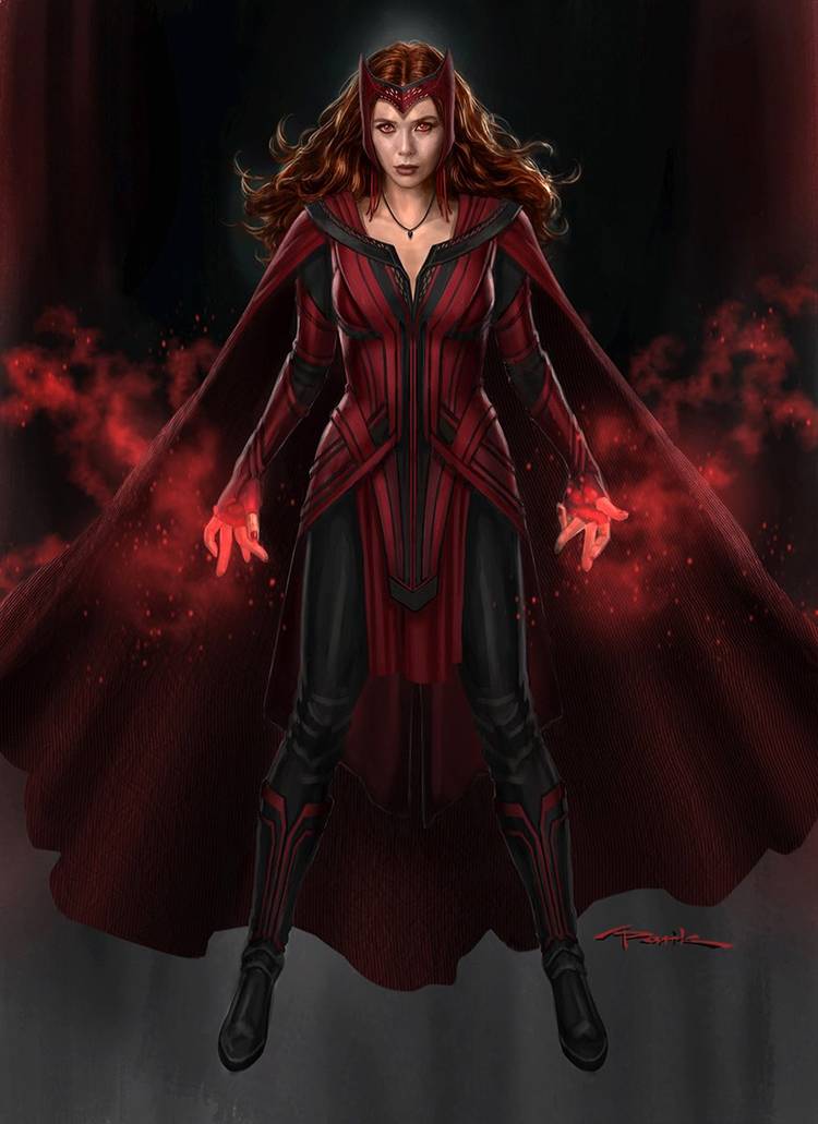 WandaVision Concept Art Reveals Unused Scarlet Witch Costume Design