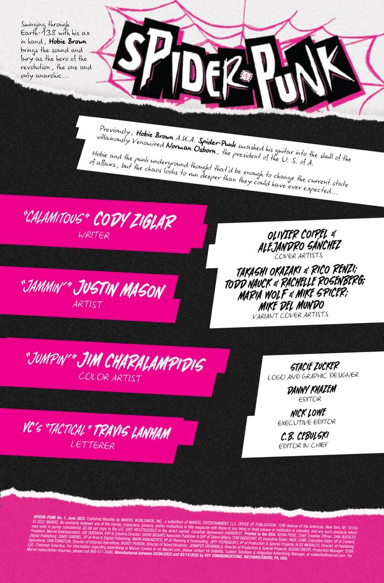 EXCLUSIVE: Marvel’s Anti-Fascist Spider-Punk & Captain Anarchy Take on ...