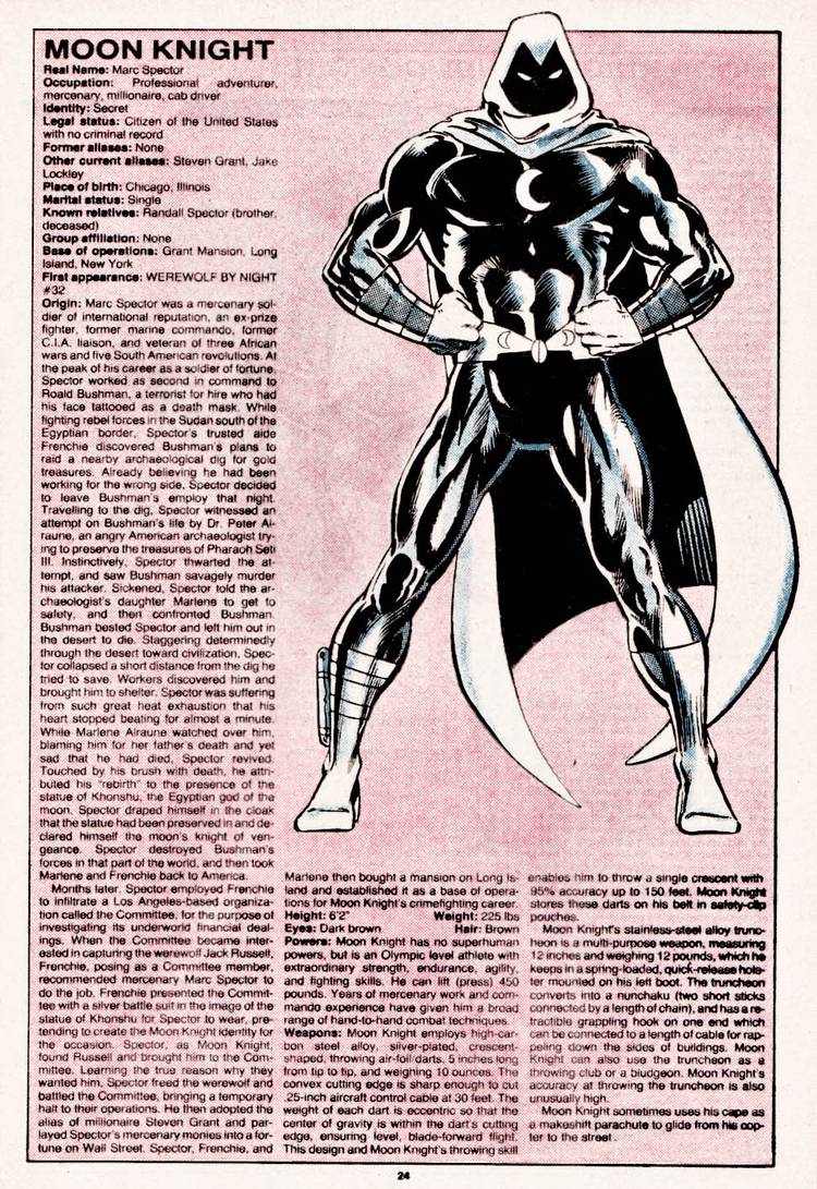 Moon Knight Once Had Super-Strength Based on the Lunar Phase