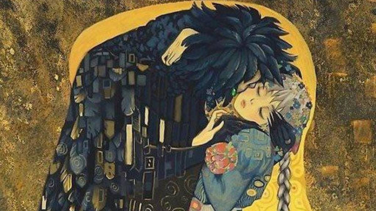 Studio Ghibli Fan Gorgeously Combines Gustav Klimt's 'The Kiss' with ...