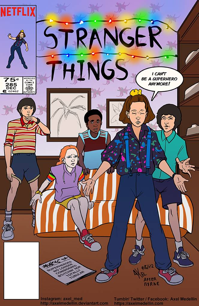 Line it is Drawn: Stranger Things Classic 1980s Comic Book Cover Homages