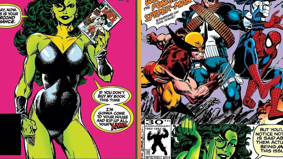 Top 10 Fourth Wall Breaks In John Byrne's She-Hulk Comics