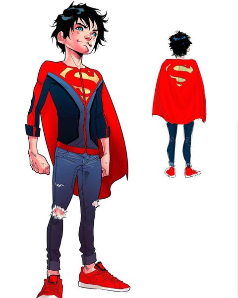Super Sons Artist Shares Discarded 'Manga' Jon Kent Sketches