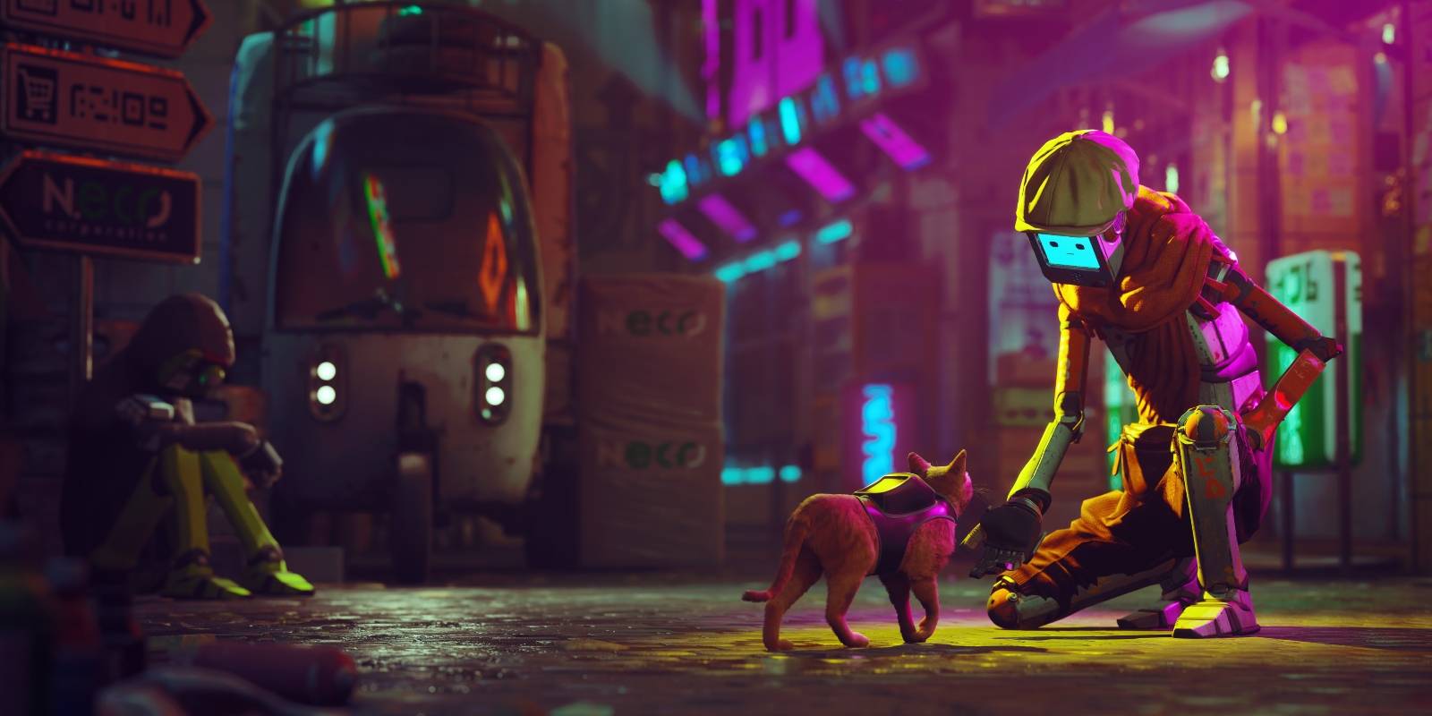Stray's Feline Protagonist Can Cuddle Other Cats