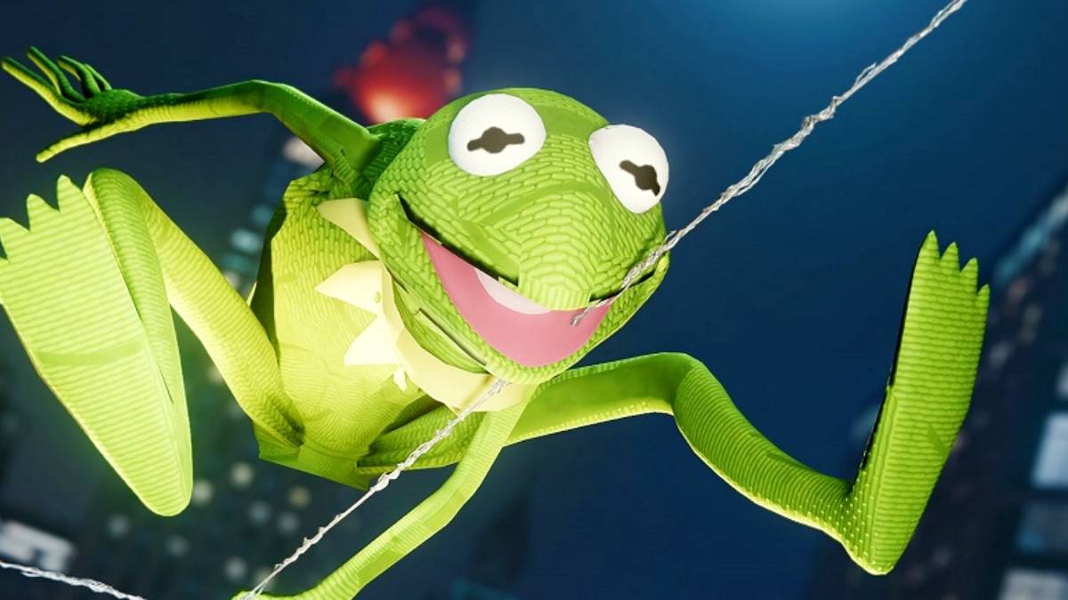 Kermit the Frog Swings Into Action in Marvel's Spider-Man Mod