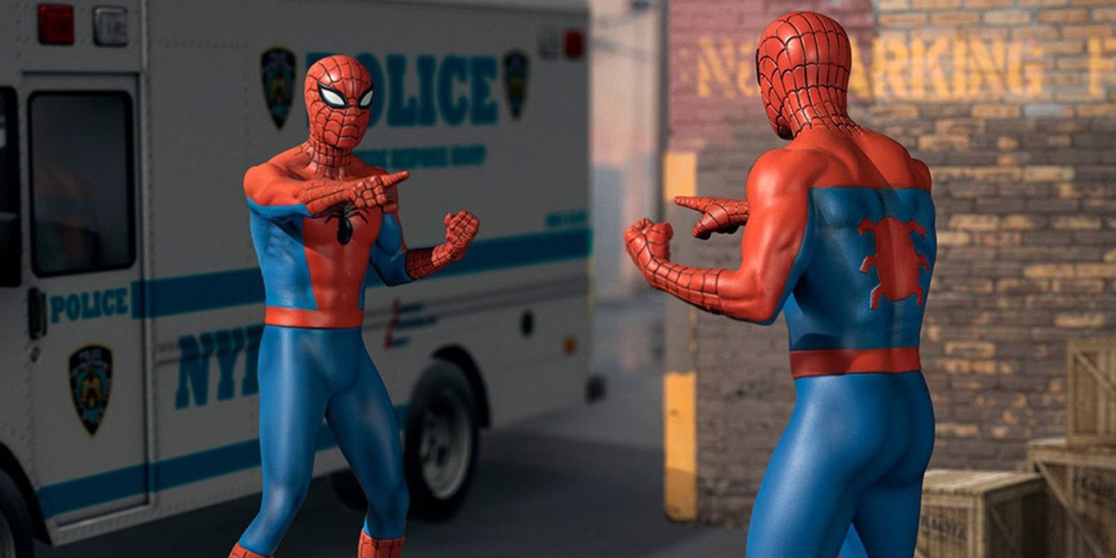Buff Spider Man Pointing