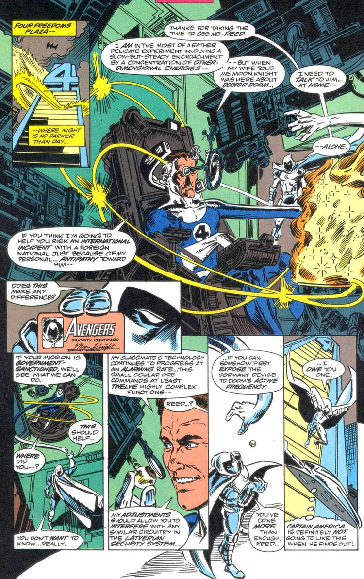 Doctor Strange and Reed Richards Cured Moon Knight of a Demon Infestation