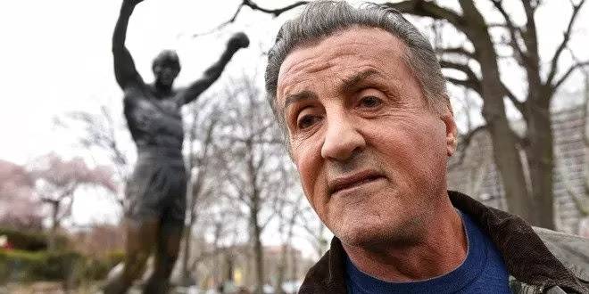 Sylvester Stallone Visits Philadelphia's Iconic Rocky Statue