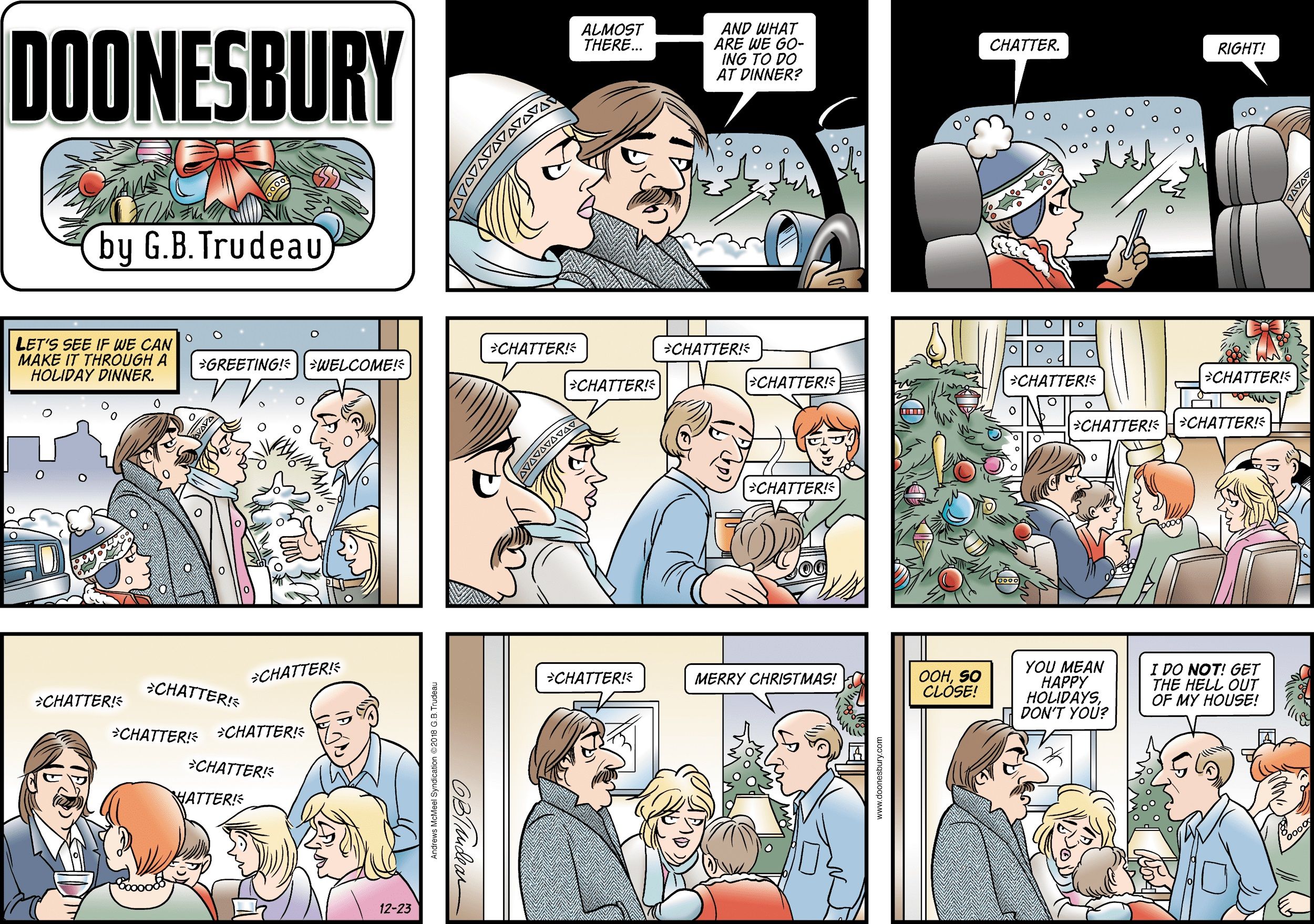 Doonesbury Has Been A Correspondent on the War on Christmas for 50 Years